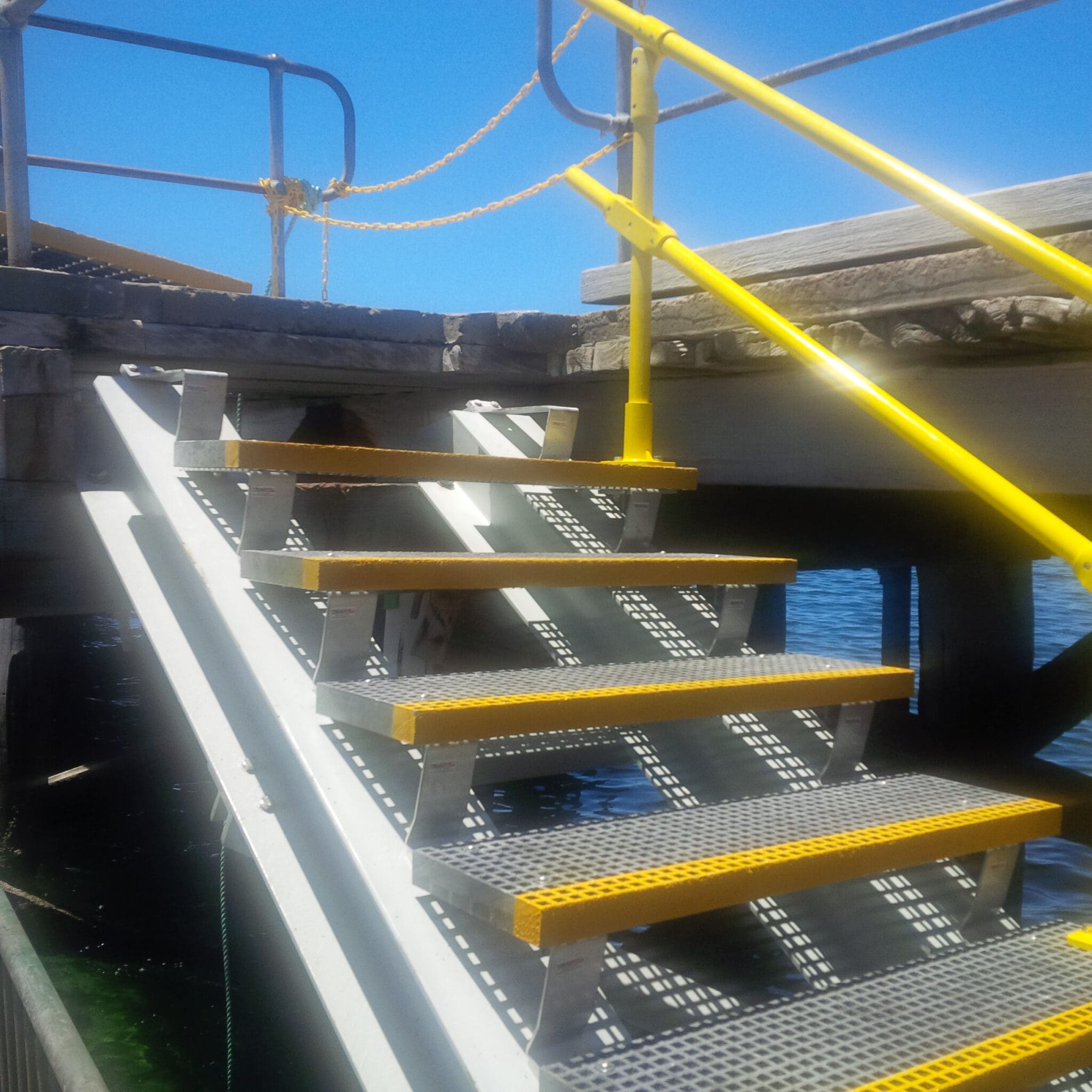 NatureTREAD™ FRP Stairs Access At Edithburgh Jetty, South Australia ...